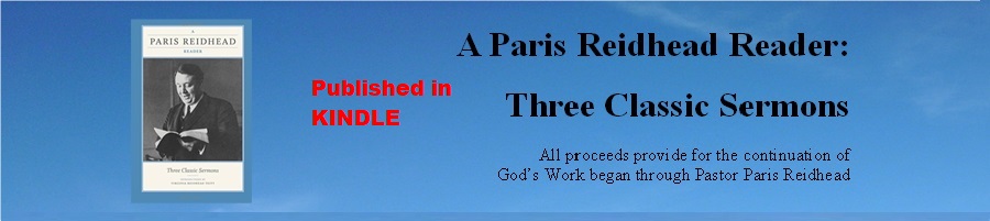 Paris Reidhead Bible Teaching Ministries - About